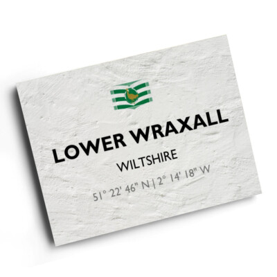 A3 PRINT - Lower Wraxall, Wiltshire - Lat/Long ST8364 | eBay UK