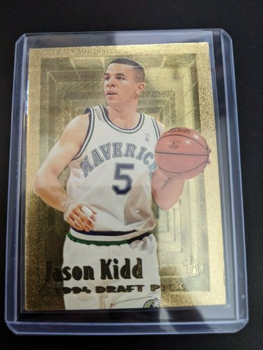 1994-95 Topps Gold Embossed JASON KIDD Draft Pick RC Rookie #102 RARE ...