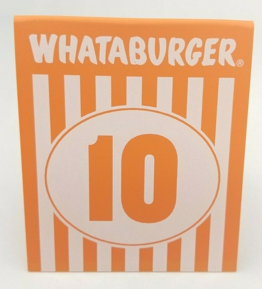 Individual WHATABURGER Restaurant Table Tent Numbers - Discontinued ...