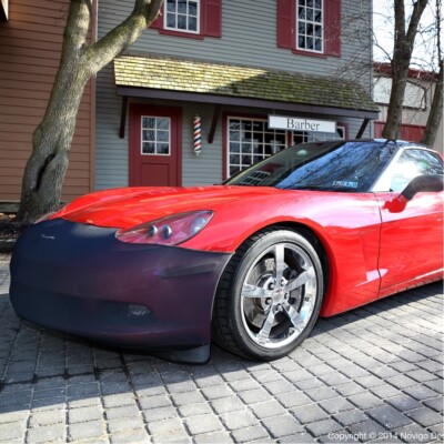 Fits 2005-2013 C6 Corvette Base Novigo NoviStretch Front Bumper Mask | eBay