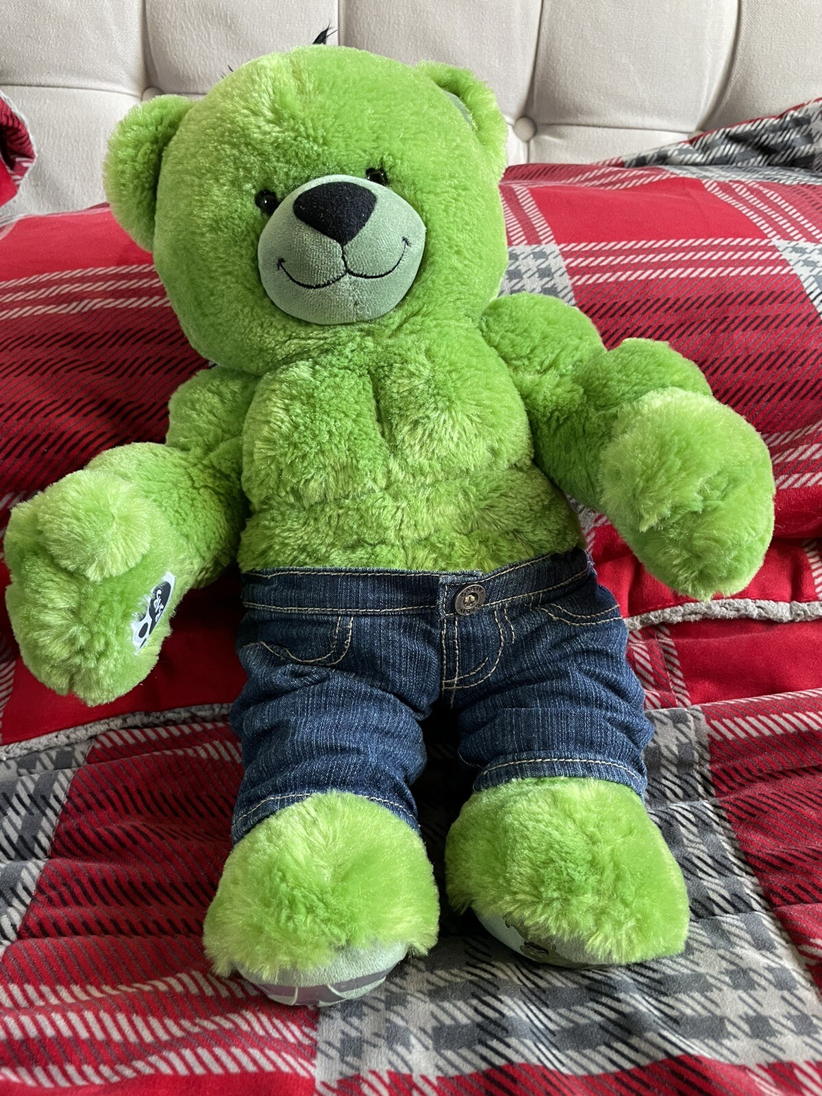 Build A Bear Marvel Avengers Incredible HULK Green Plush 18” Stuffed ...