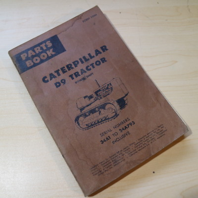 Manuals & Books - Dozer Caterpillar Parts Book