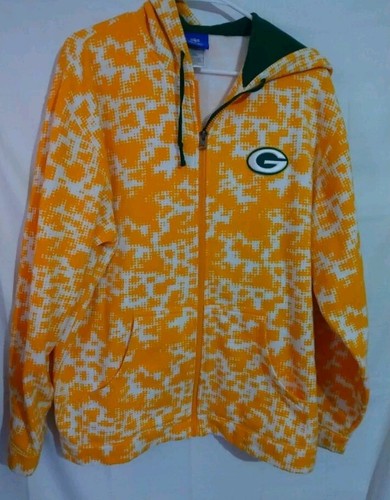 Reebok NFL Green Bay Packers Football Pullover Sweatshirt Hoodie Jacket ...