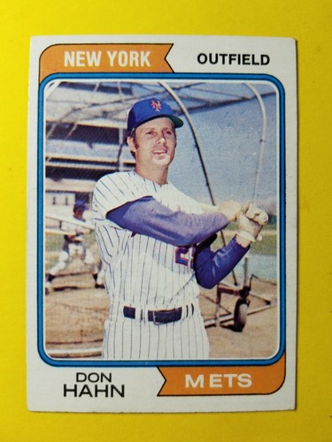 VINTAGE DON HAHN #291 NEW YORK METS - 1974 TOPPS MLB BASEBALL | eBay