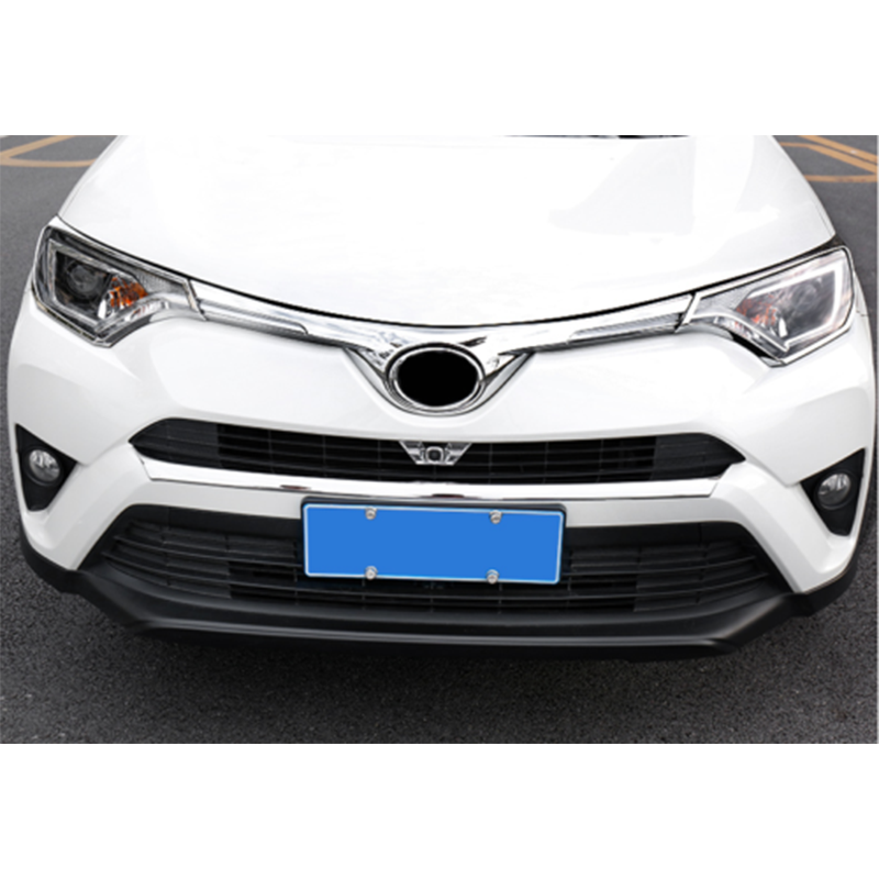 For Toyota RAV4 2016-2018 Chrome Car Front bumper Grill Camera frame ...
