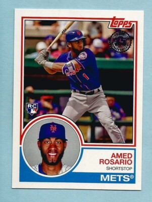 2018 Topps Baseball Amed Rosario ROOKIE NY Mets 83-12 1983 35th ...