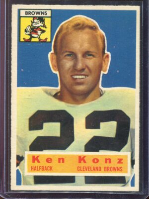 1956 Topps Football # 33 Ken Konz (NM-MT) Near Mint to Mint | eBay