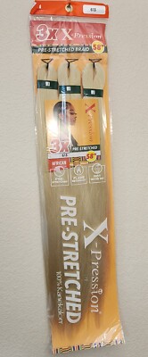 X-pression Expression 100% Kanekalon 3X Braiding Hair Pre-Stretched 58 ...