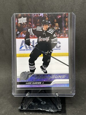 2023-24 Upper Deck Series 1 Young Guns Rookie Luke Hughes RC #248 ...