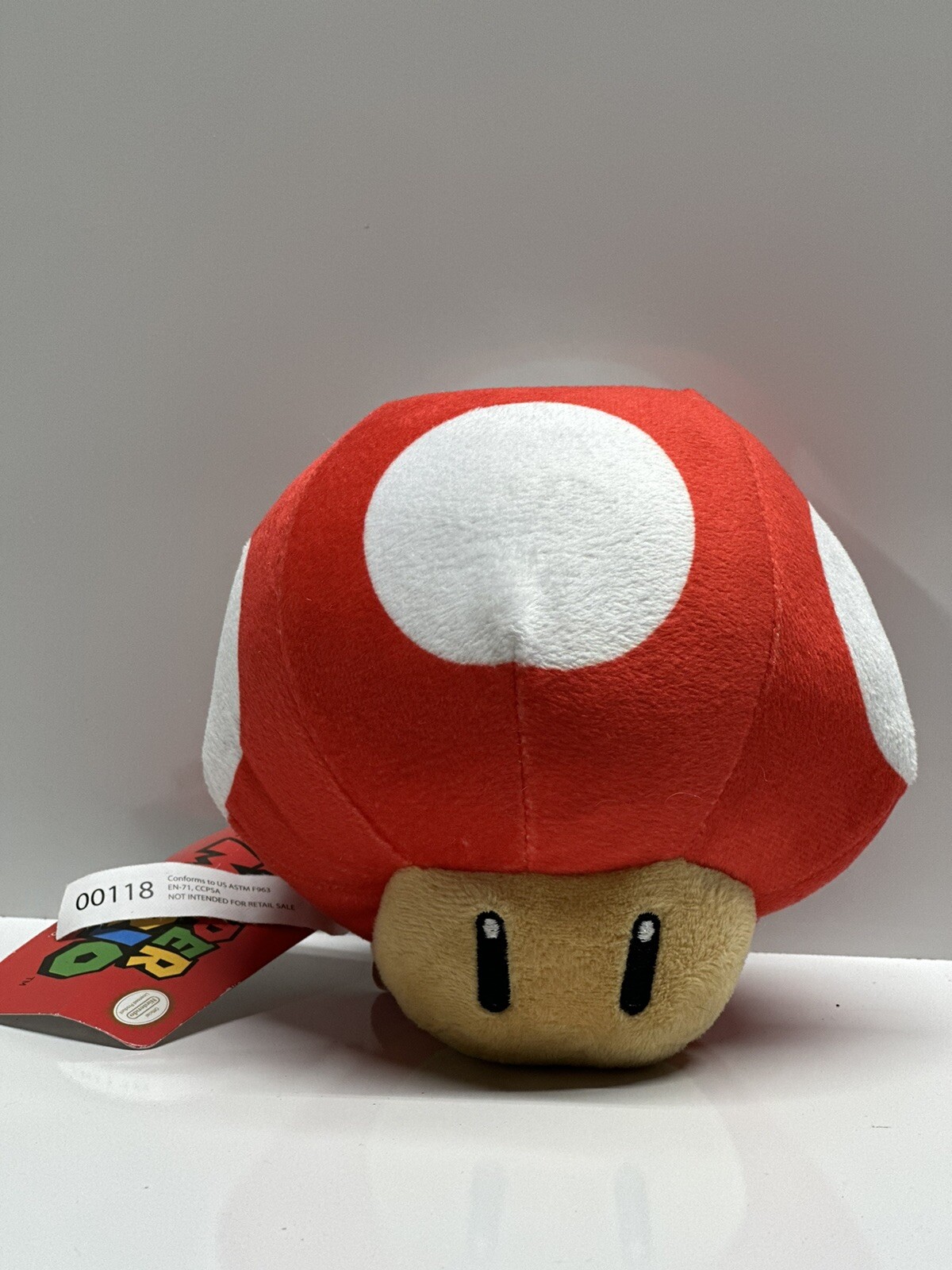 Super Mario Red Mushroom 5" Plush Toy (w/ Sound FX) Wave 2019 World of ...