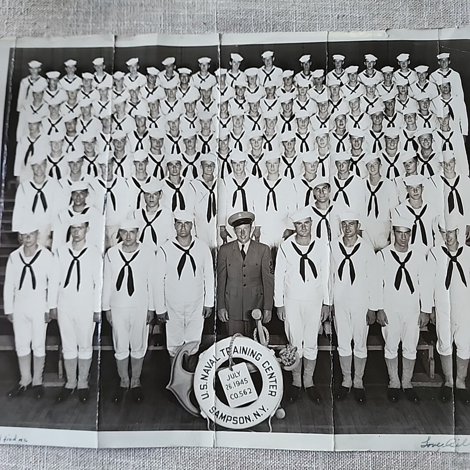 VINTAGE WWII PHOTO US NAVAL NAVY TRAINING CENTER SAMPSON NY July 1945 ...