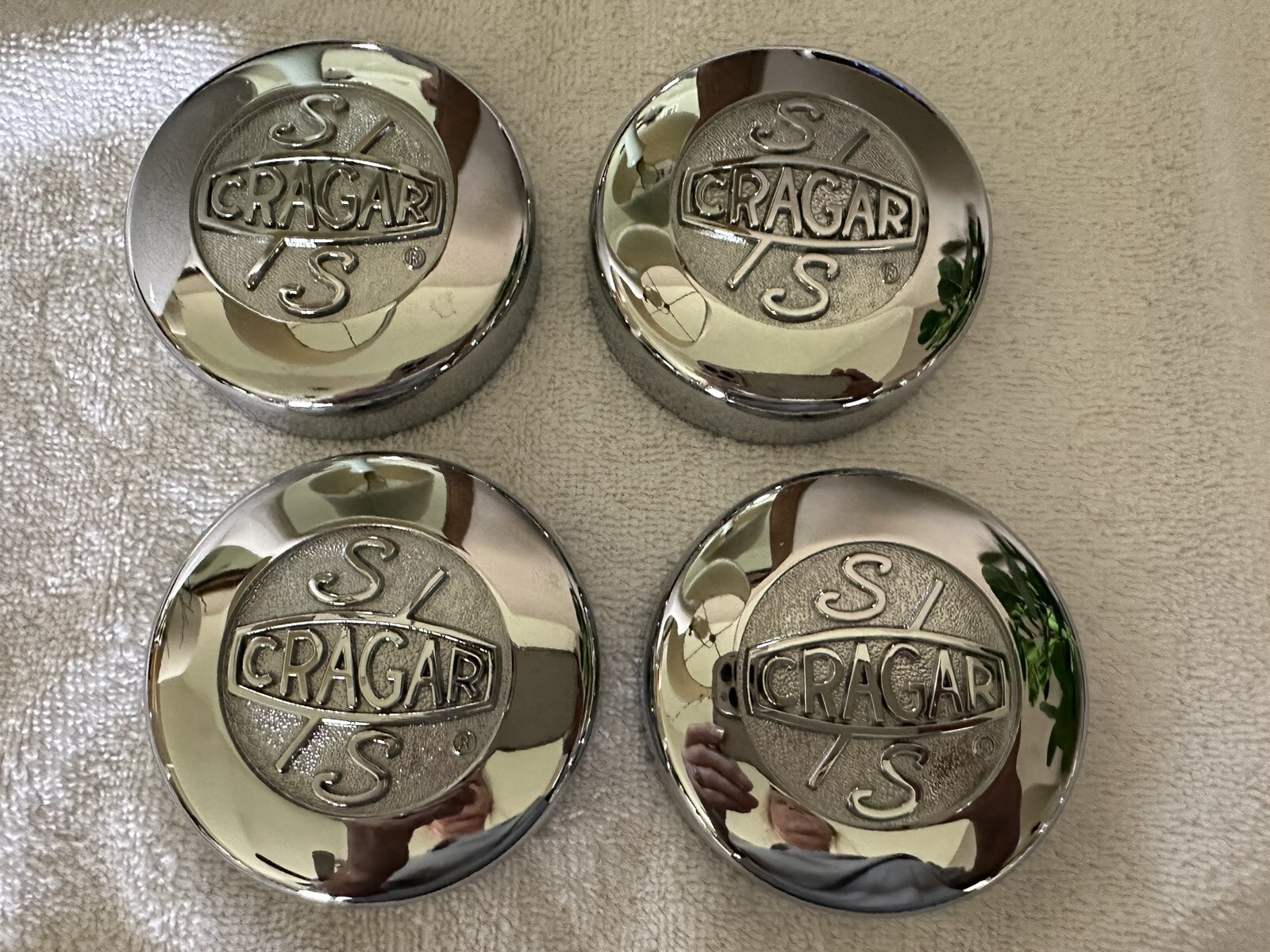 RARE NOS 4 PC CRAGAR SS S/S CHROME WHEEL RIM CENTER CAPS 09090 | eBay