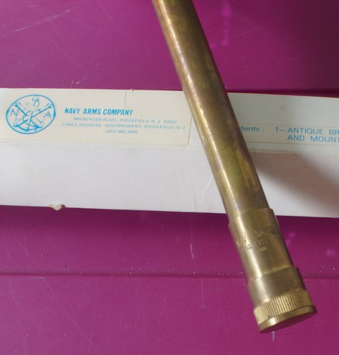 Navy Arms Reproduction Antique Brass 4X15 Rifle Scope 3/4" Tube | eBay