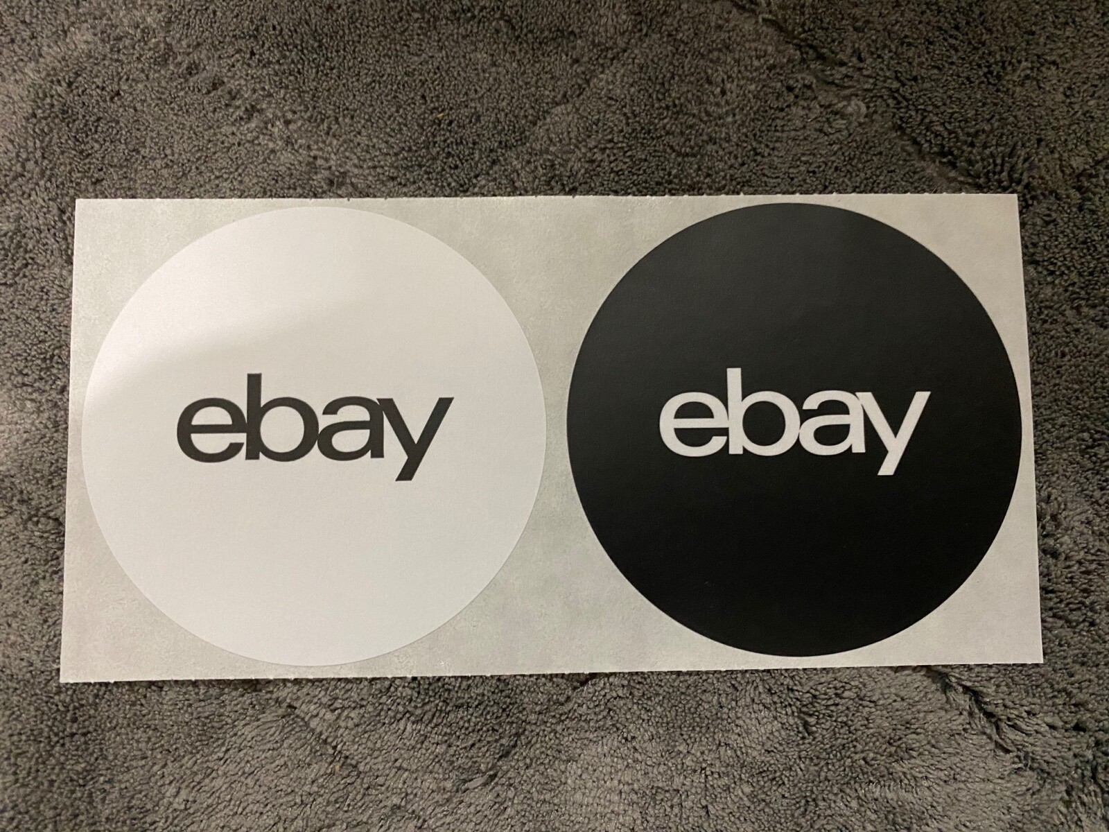 EBay Brand Round LOGO (2)(4)(6)(8)(10) Stickers Decal Black & White ...