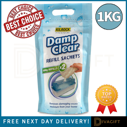 KILROCK DAMP CLEAR MOISTURE TRAP REFILLS MOISTURE ABSORBER CRYSTALS NEW ...
