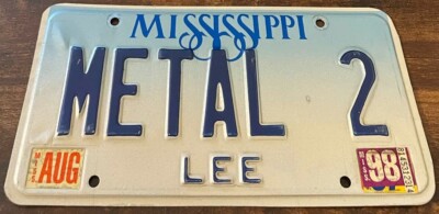 METAL 2 Vanity License Plate Heavy Metal Music Band | eBay
