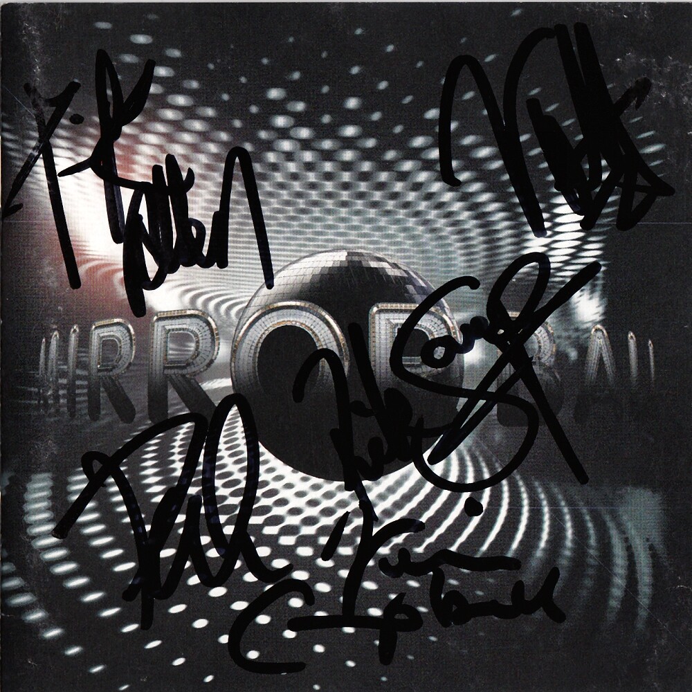 DEF LEPPARD Mirror Ball, FULLY SIGNED - Joe Elliott Hysteria Pyromania ...