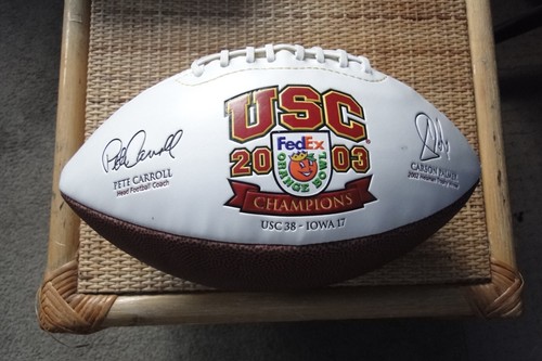 USC Trojans 2003 FedEx Orange Bowl Champions Football, Limited Edition ...