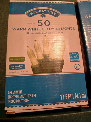 Holiday Time 50-Count LED Mini Christmas Lights. | eBay