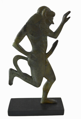 Satyr sculpture bronze statue ancient Greek mythic creature - Dionysus ...