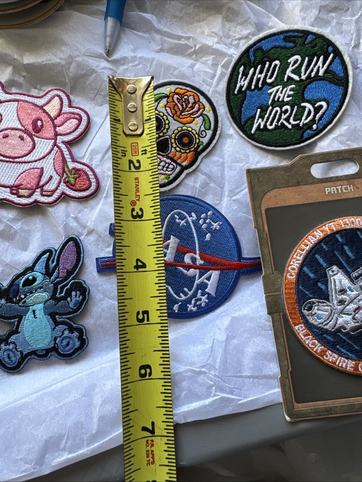 Lot Of 10 Patches NASA Barbie Jurassic Park Stitch South Side Serpents ...