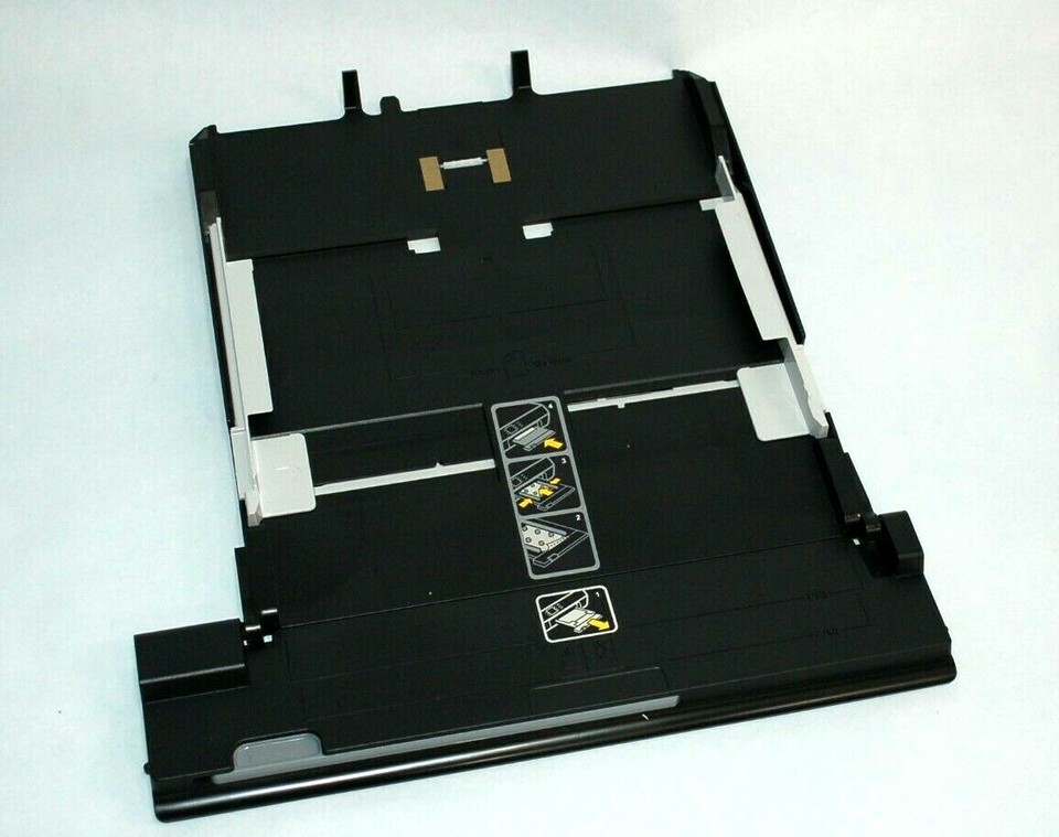 HP OfficeJet 4630 Printer Main Paper Tray Loading and Output Stacker ...