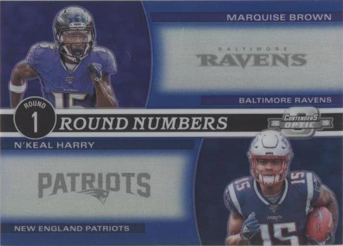 2019 Panini Contenders Optic - Round Numbers Marquise Brown, N'Keal ...