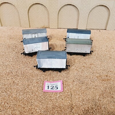 MODEL RAILWAY OO GAUGE KIT BUILT REFRIGERATED WAGONS X 5 LOT. 125 FREE ...