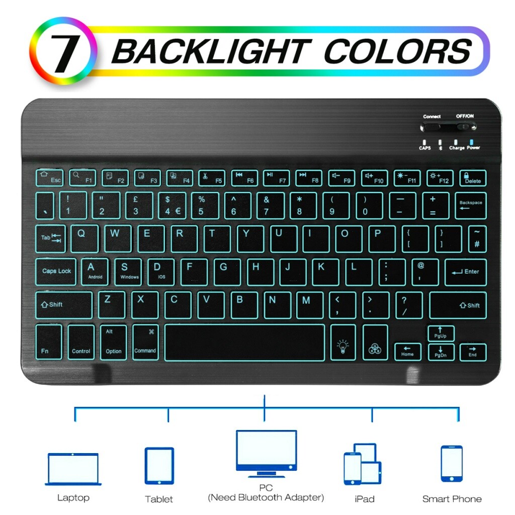 Wireless Bluetooth AU Backlit Keyboard Case For iPad 2017/2018/Air 12/Pro 9.7" | eBay