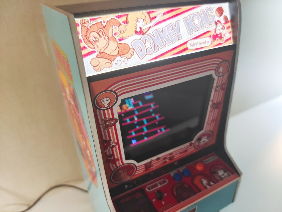 Donkey Kong 1/6 scale mini working arcade cabinet (Playscale, New Wave ...