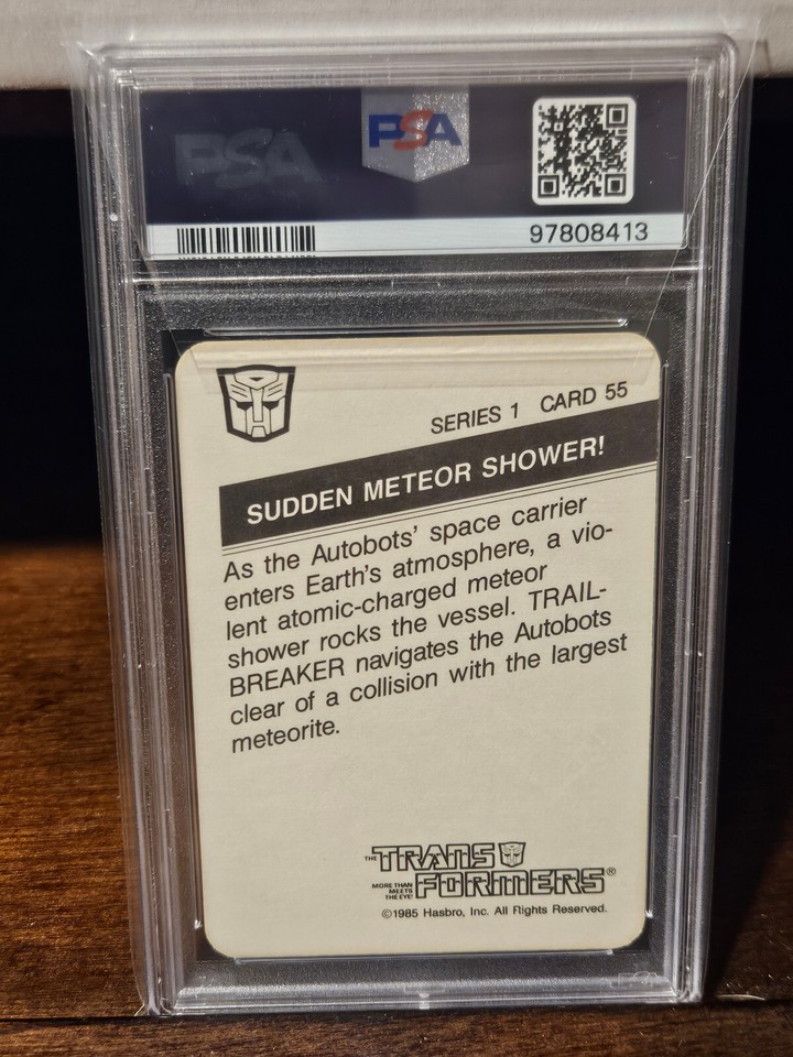1985 Hasbro Transformers #55 SUDDEN METEOR SHOWER PSA 10 | eBay