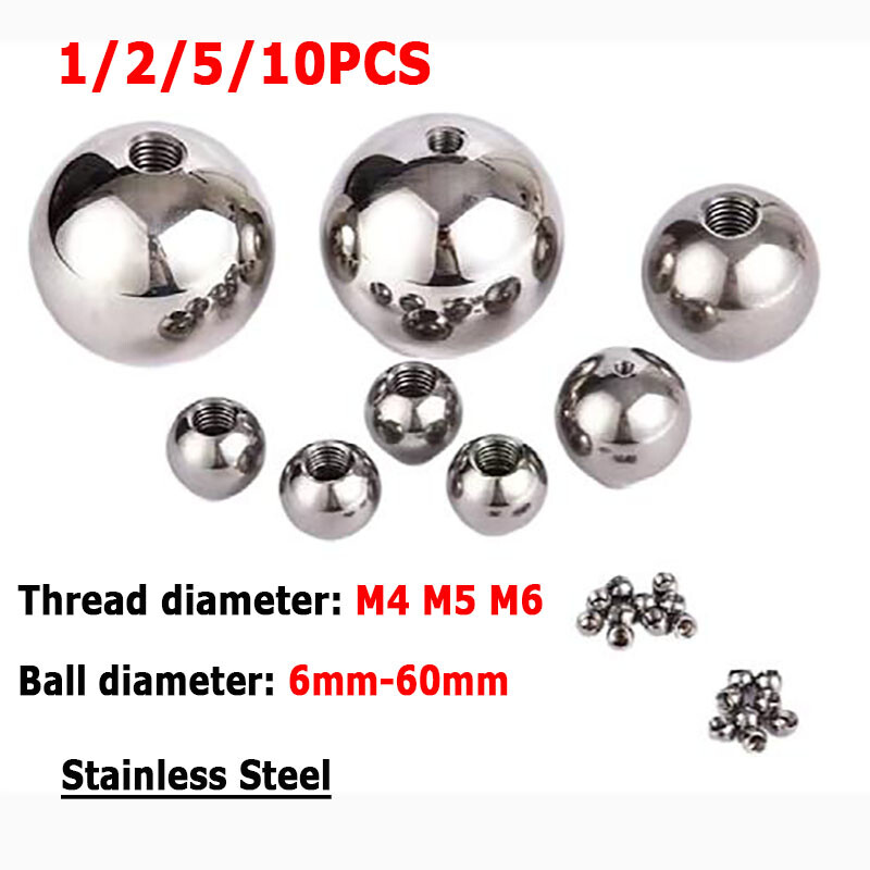 Stainless Steel Drilling Balls Thread M4 M5 M6 Blind Hole Ball Knob ...