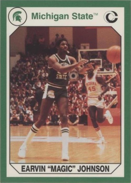 1990 Collegiate Collection Michigan State Spartans - #131 Magic Johnson ...