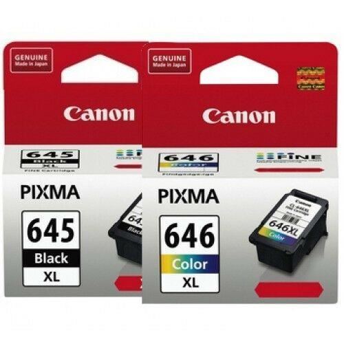 Canon Pixma ink cartridge 645 645XL Black or 646 646XL Colour single ...