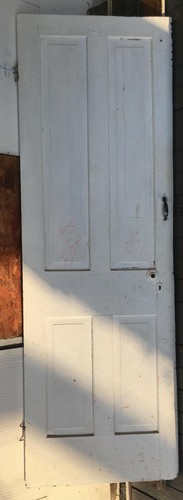 Wood Panel Narrow Door 24x72 vintage wooden pantry closet interior ...