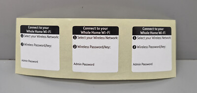 3x BT Whole home Wifi Premium Wi-Fi 6 Disc blank password admin details ...