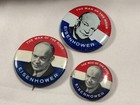 Eisenhower man of hour lot of 3 President political campaign pin button ...
