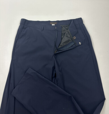 #206 Thomas Dean Nylon Blend Performance Pants Size XL RETAIL $135 Blue ...