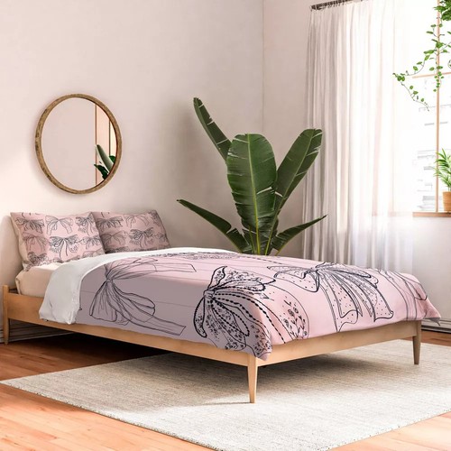 Deny Designs Twin/Twin Extra Long Anis Illustration Romantic Lace Bows ...