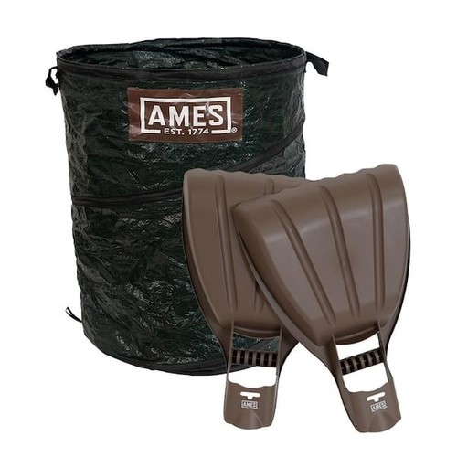Leaf Collecting Tool Set with Garden Claws and Collapsible Waste Bag ...