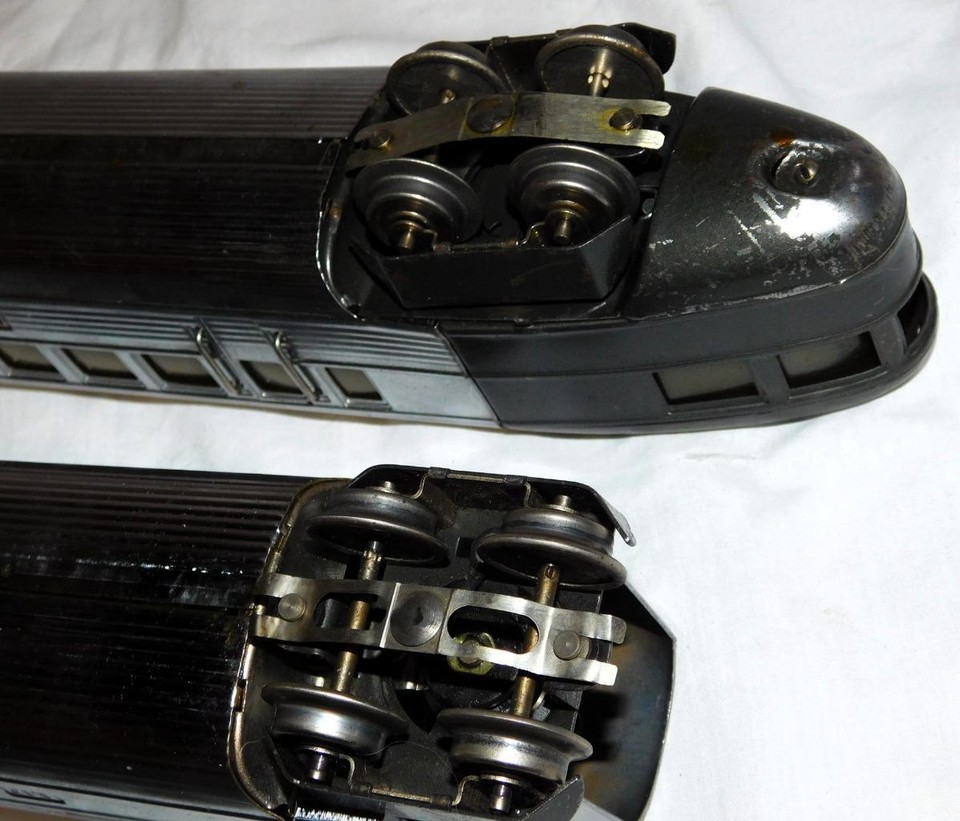 Prewar Lionel FLYING YANKEE set 616 617x2 618 Chrme articulated ...