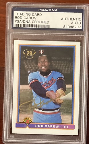 Rod Carew Gold Signed Psa Bowman Baseball Card Autographed | eBay