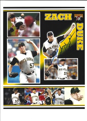 Zach Duke autograph signed 8 x 10 inch photo PIRATES | eBay