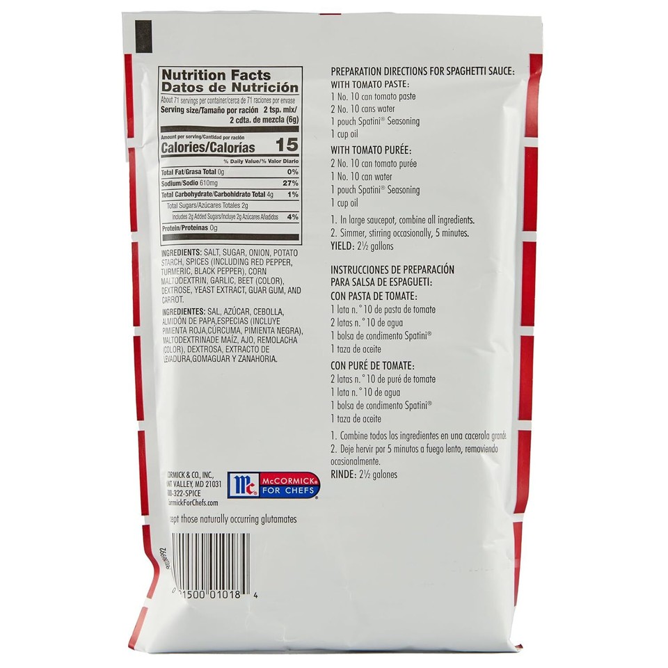 Lawry's Spatini Spaghetti Sauce Seasoning Mix (15oz) Ideal for Creating ...