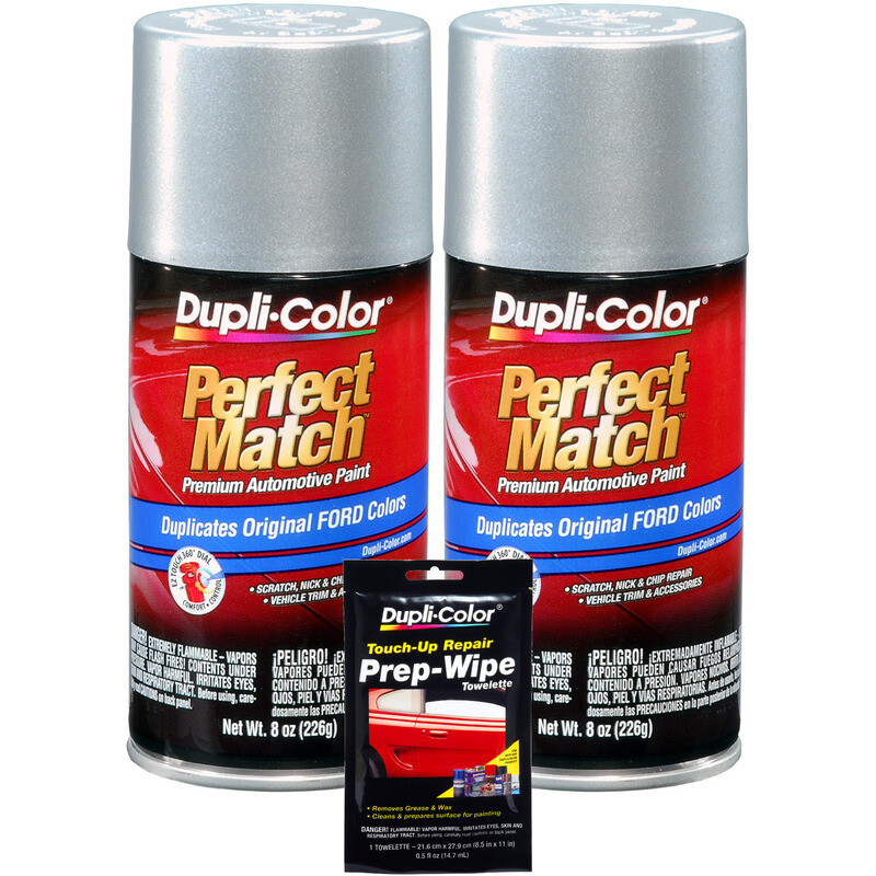 Duplicolor Kit BFM0236 +PW100 Aerosol Paint for Ford YN Metallic Silver ...