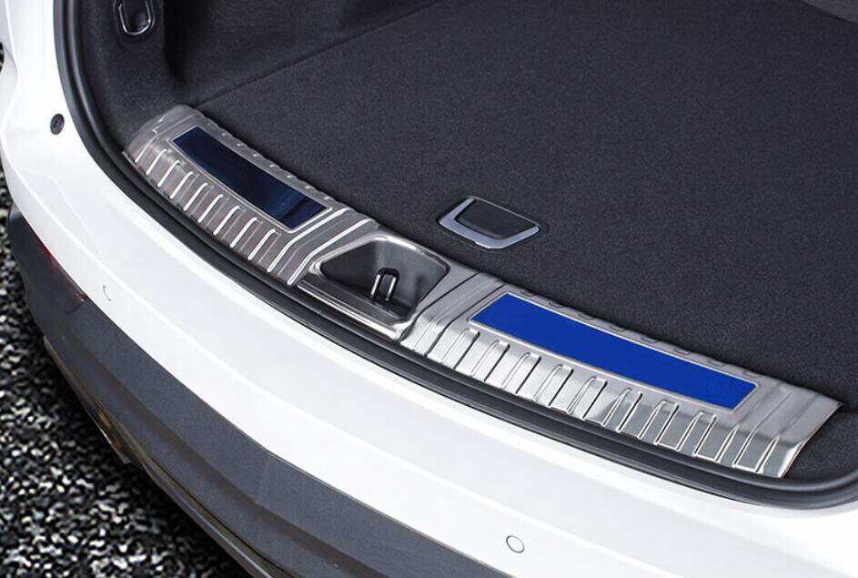 Silver Car Rear Bumper Guard Trunk Edge Trim Cover For Cadillac CT5 ...