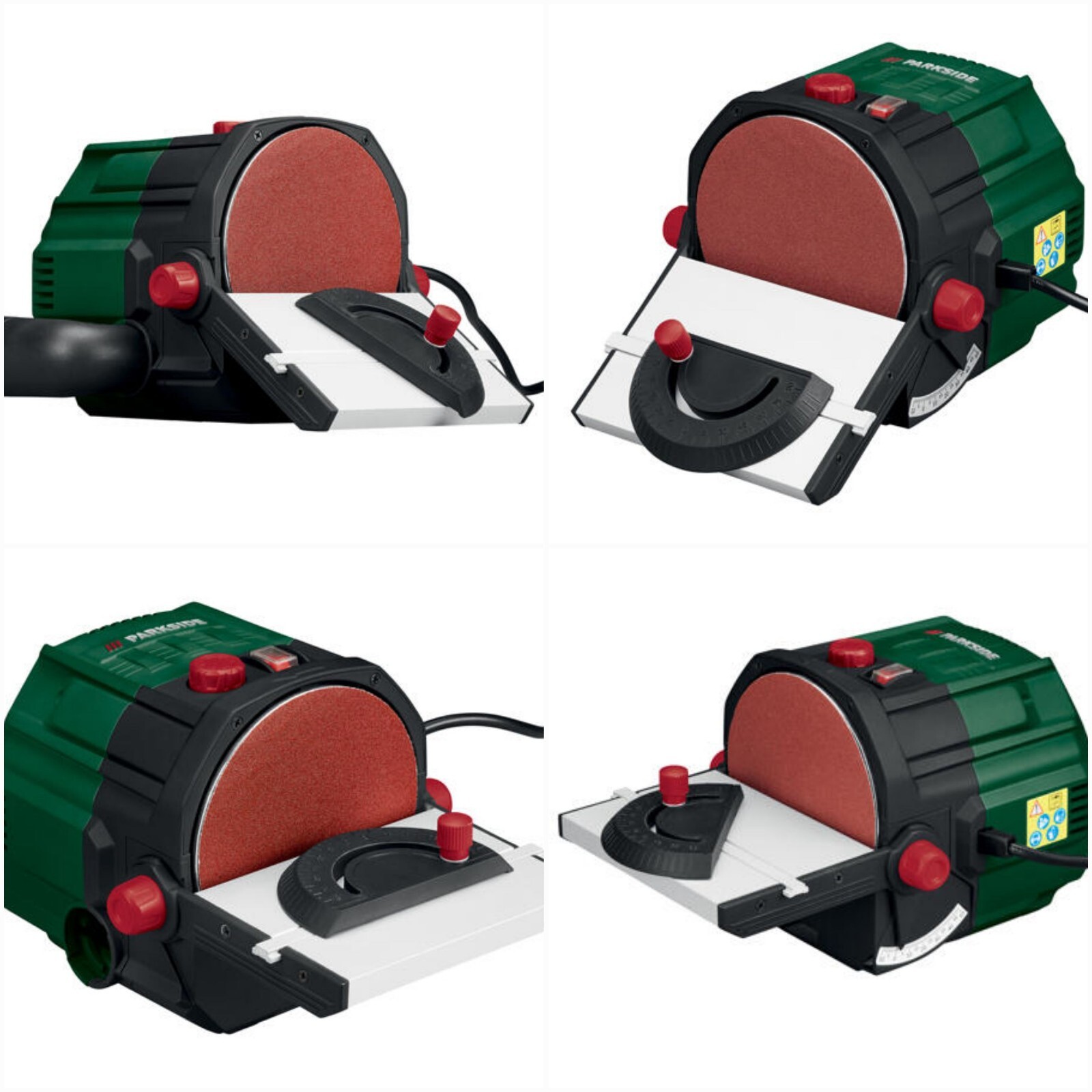 Parkside 140W Disc Sander Bench With Screw Clamp & Accessories Ø125mm ...
