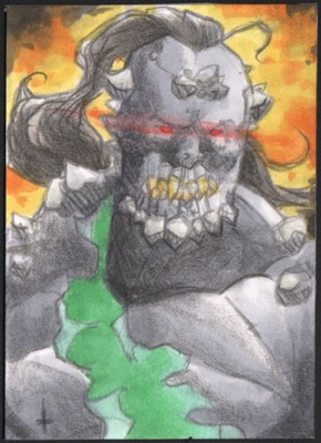 DOOMSDAY Sketch card by Artist Turtle Original Art | eBay