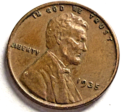 1935-P Lincoln 1c Wheatie ~ Slightly Off-Center EF / AU?! ~ Bargain ...