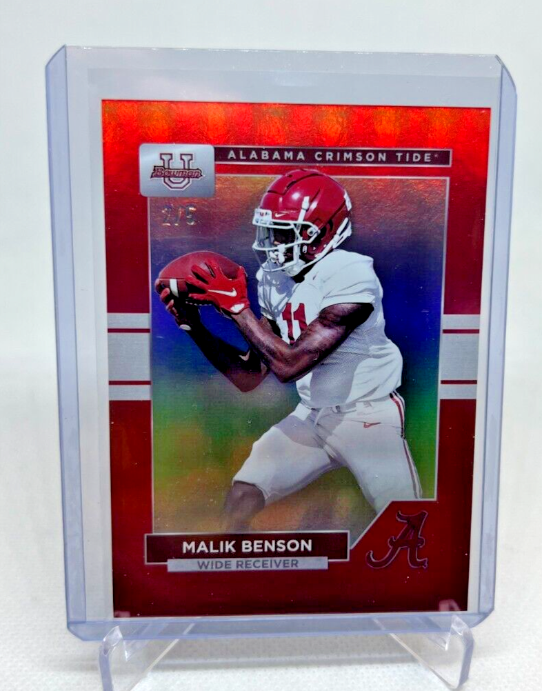 2023 Bowman University Alabama MALIK BENSON RC Red 2/5 #11 | eBay